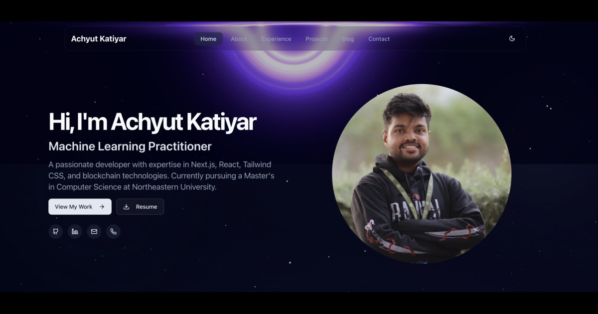 Achyut Katiyar | Full Stack Developer